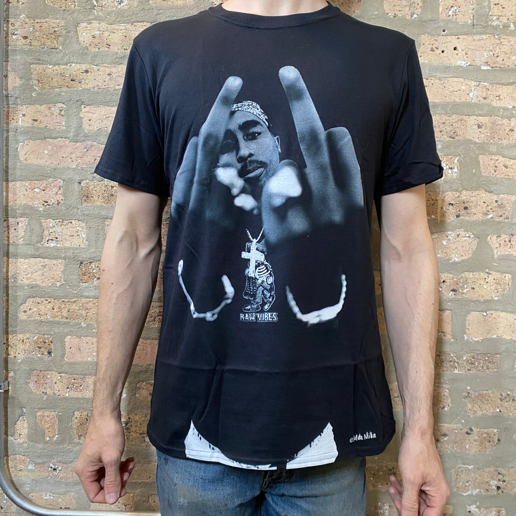 2 Pac "Middle Finger" Tee Shirt | Anxious and Angry