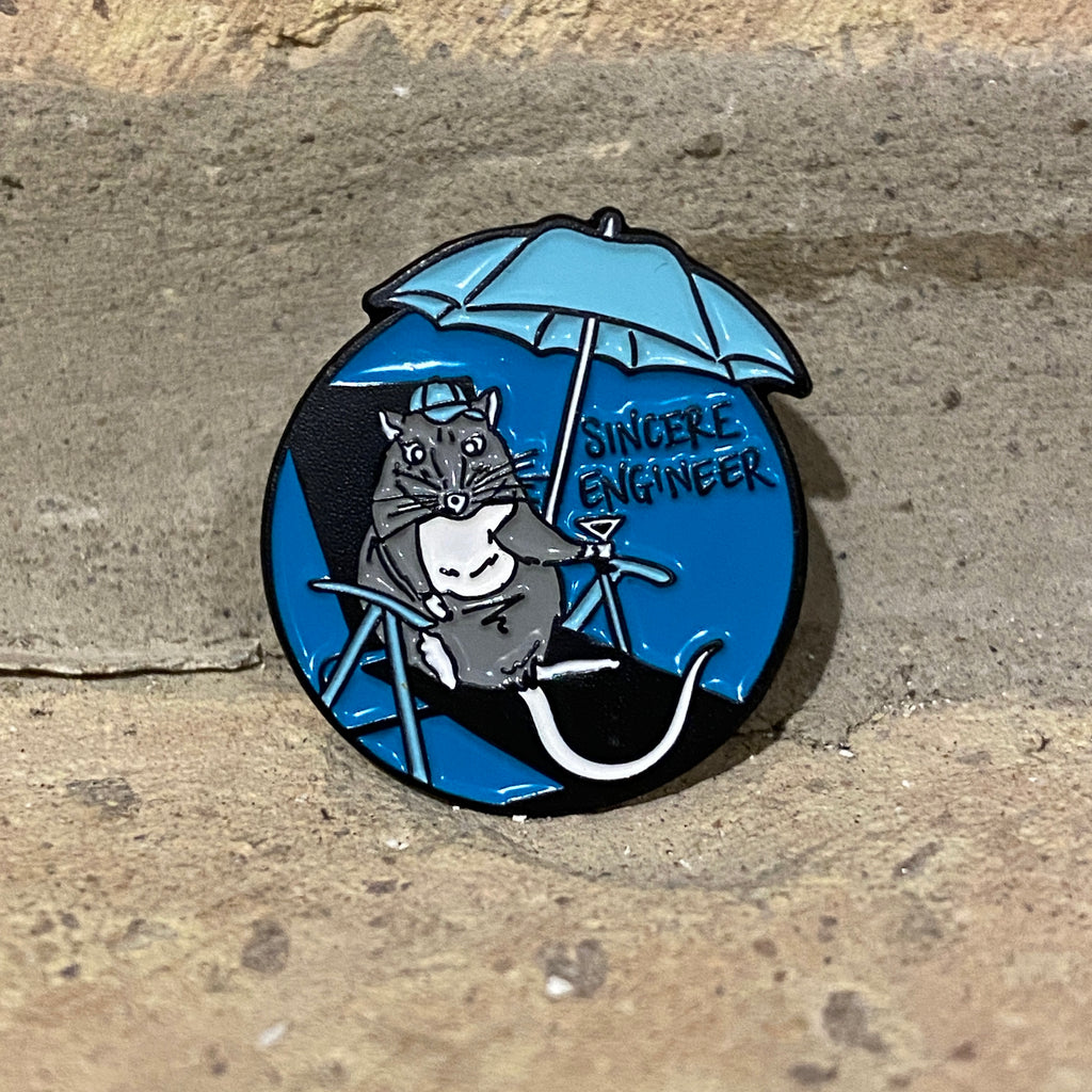 Sincere Engineer - SE Monogram Enamel Pin | Anxious and Angry